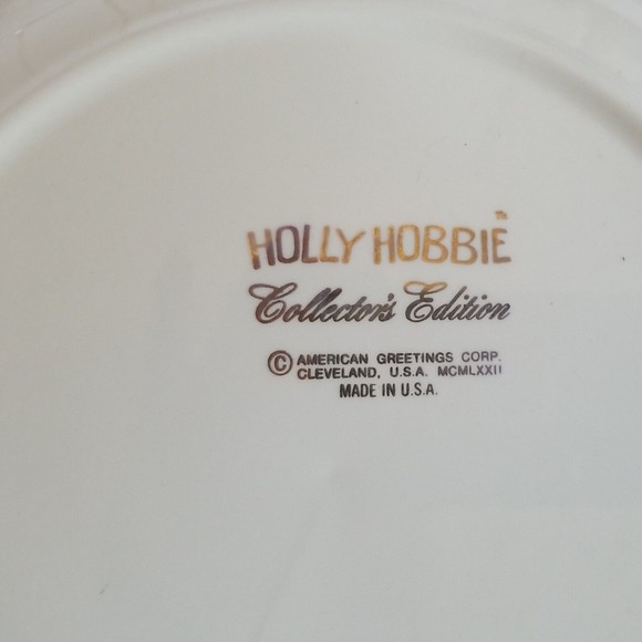 Holly Hobbie Accents Vintage 972 Holly Hobbie Plate Always Take The